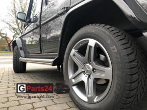 G-Klasse Nabendeckel A2204000125 7756 Titangrau mit Chromstern w463 w463a